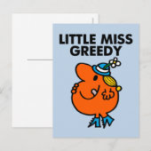 Little Miss Greedy Licking Her Lips Postcard | Zazzle