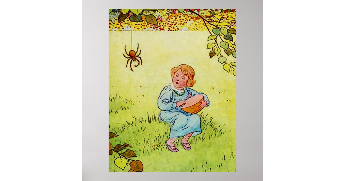 Little Miss Muffet Poster | Zazzle