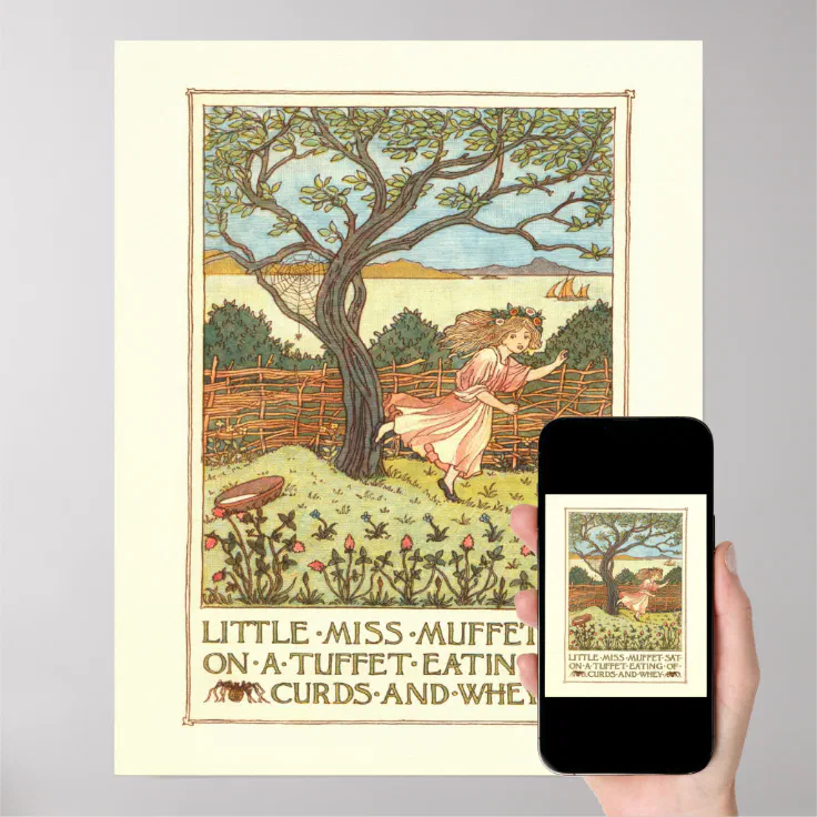 "Little Miss Muffet" Poster | Zazzle