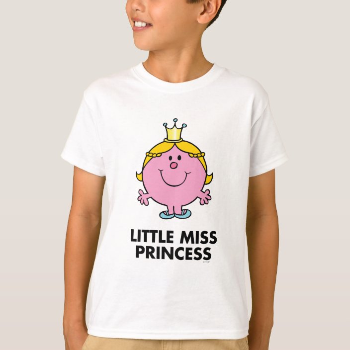 Little Miss Princess | Crown Background T-Shirt | Zazzle.com