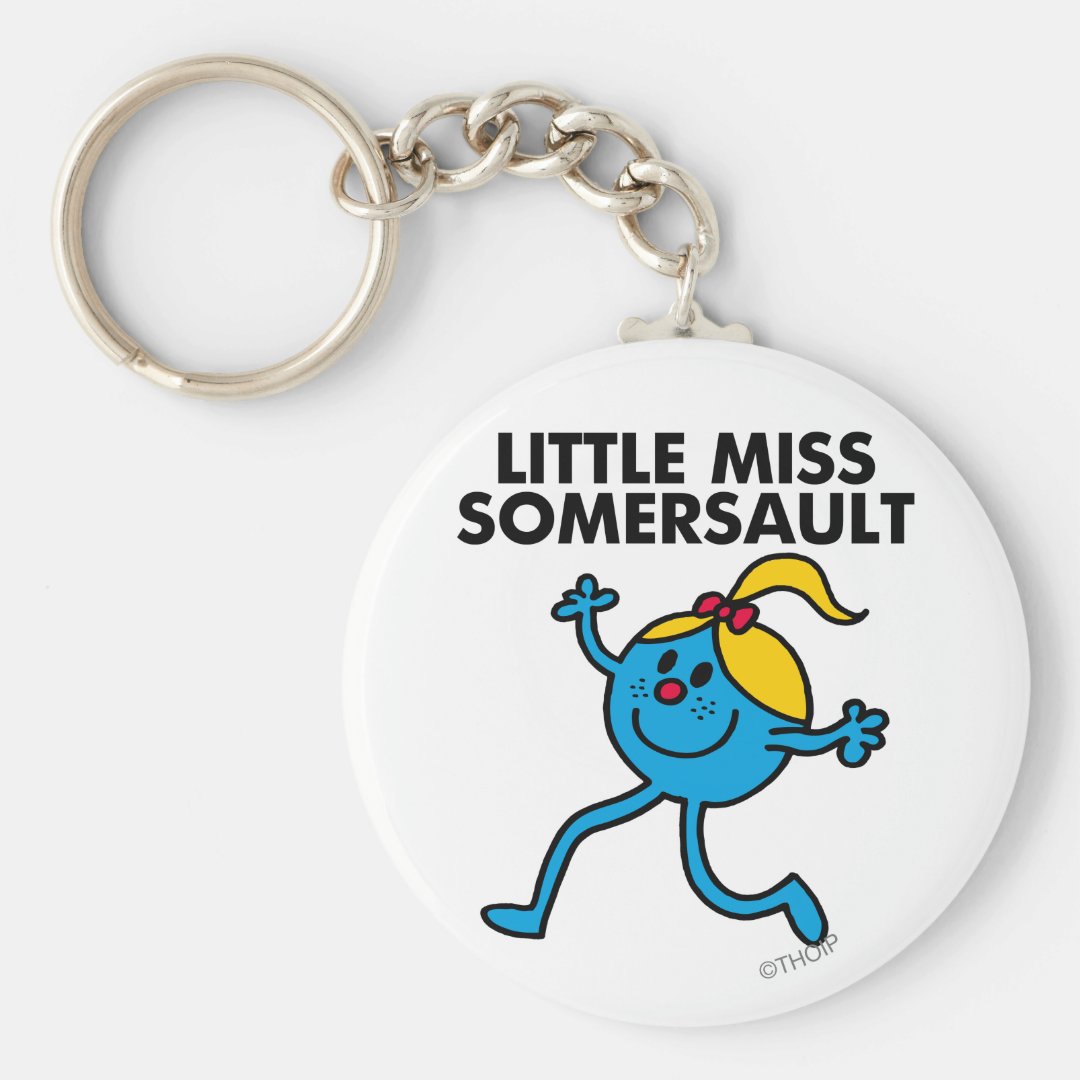 Little Miss Somersault Walking Tall Keychain | Zazzle