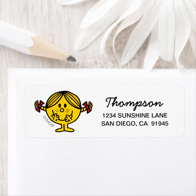 Little Miss Sunshine | Birthday Label | Zazzle