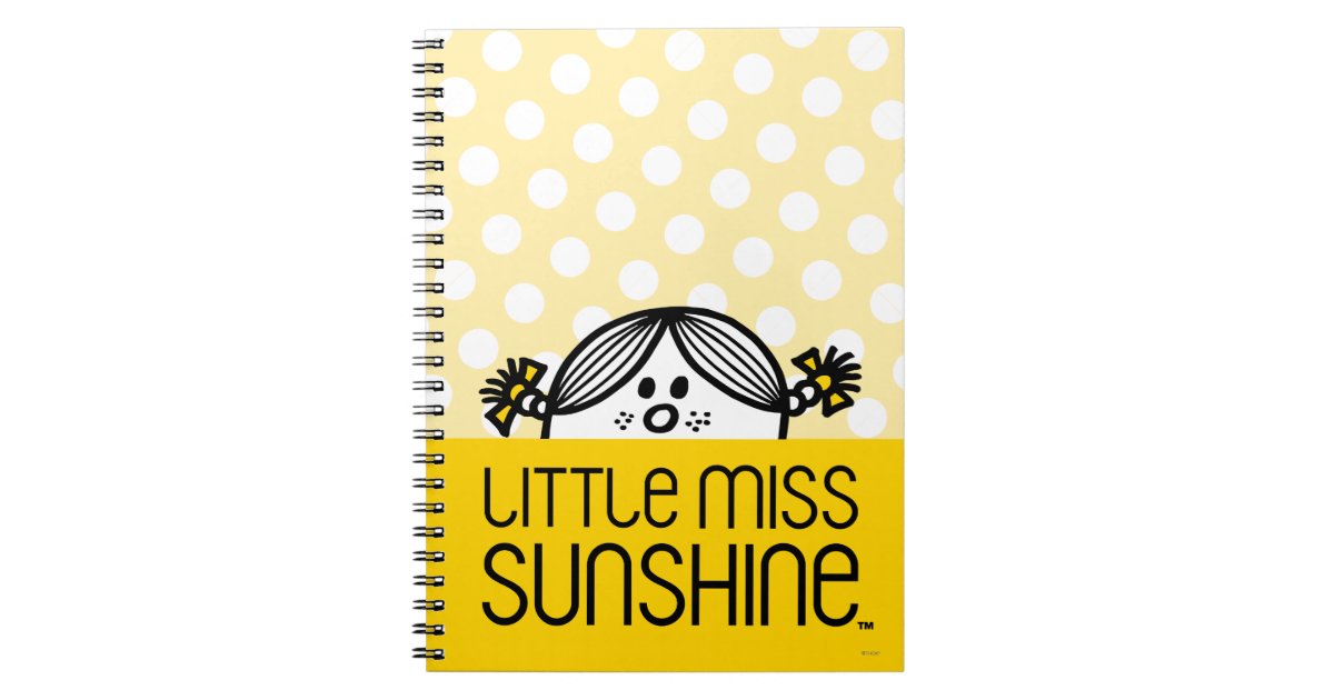 Little Miss Sunshine Peeking Notebook | Zazzle