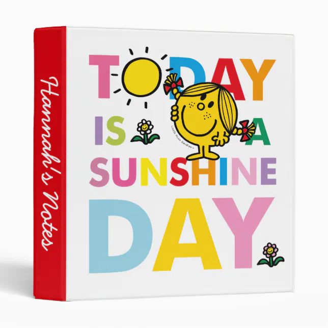 Little Miss Sunshine | Today is a Sunshine Day Binder | Zazzle