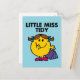 Little Miss Tidy | Black Lettering Postcard | Zazzle