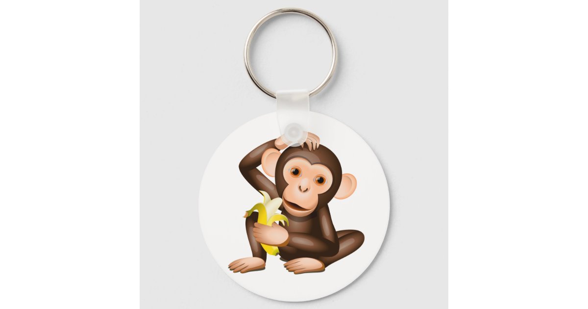 Little monkey keychain | Zazzle