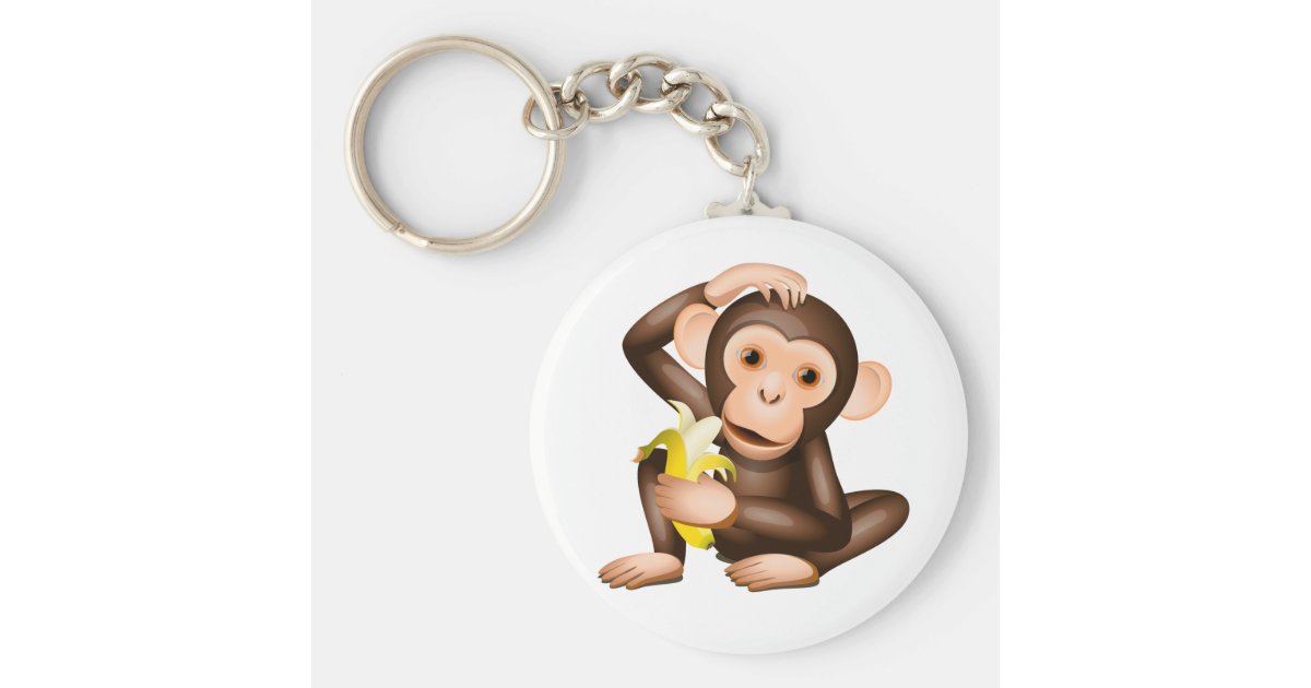 Little monkey keychain | Zazzle