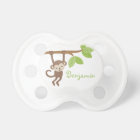 Personalized Monkey Baby Pacifier | Zazzle.com