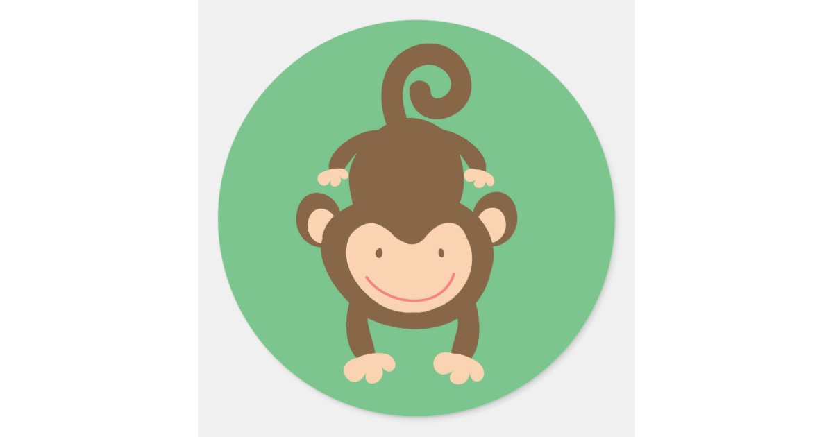 Little Monkey Stickers | Zazzle