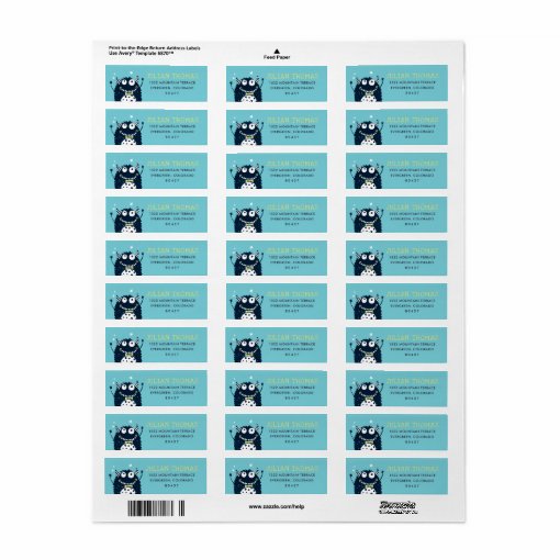 Little Monster Return Address Label | Zazzle