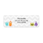 Little Monster Return Address Label Confetti Cute | Zazzle.com