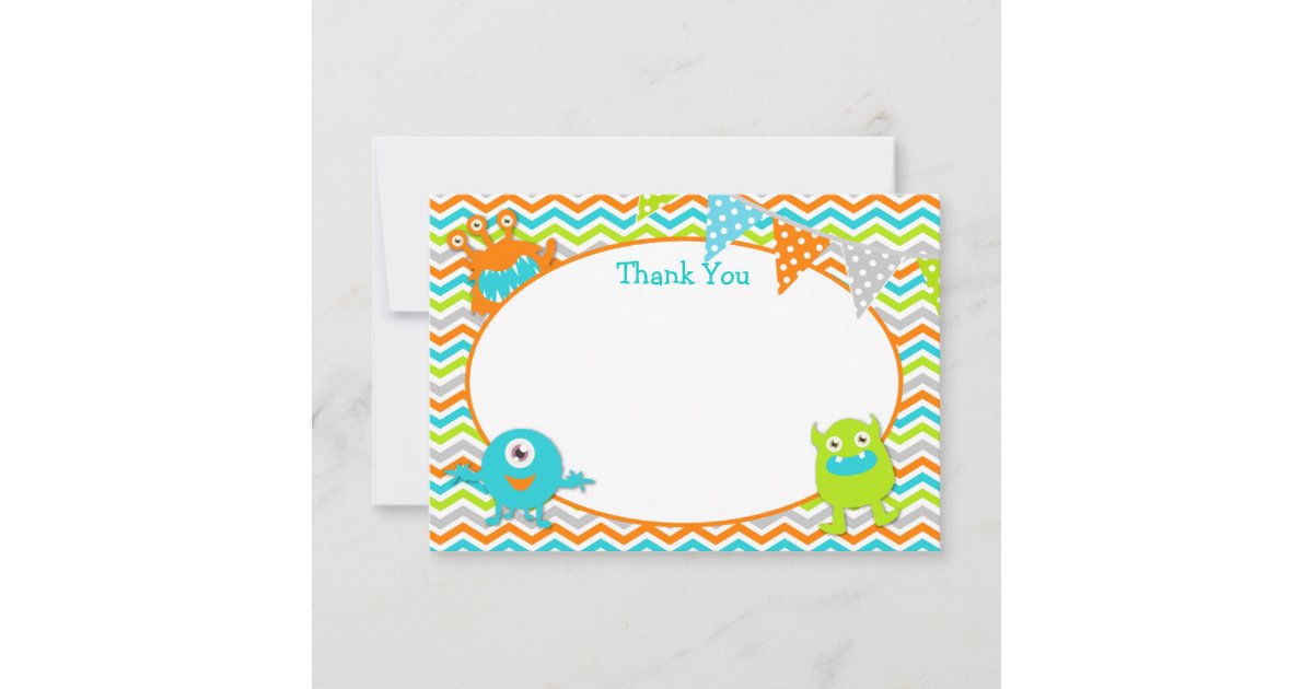 Little Monster Thank You Cards | Zazzle