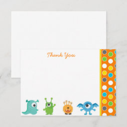 Little Monster Thank You Note Cards | Zazzle