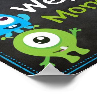 Little Monster Welcome Sign | Zazzle