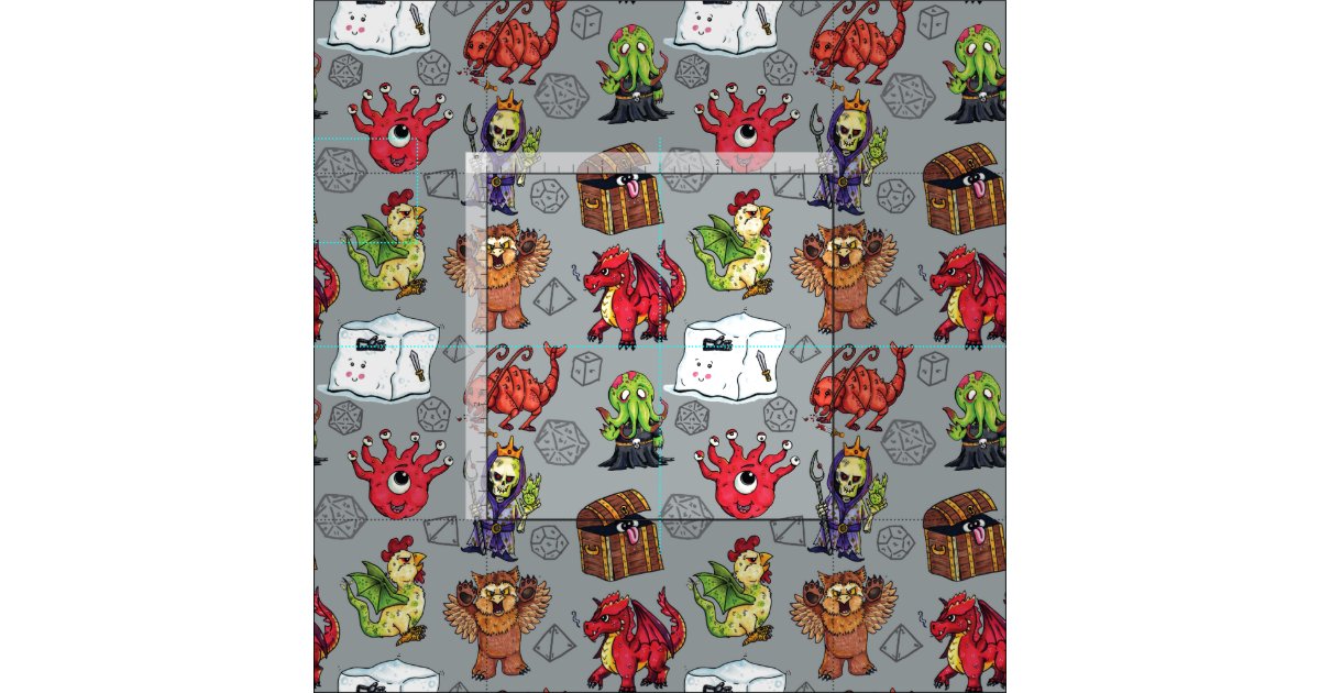 Little Monsters Fabric | Zazzle