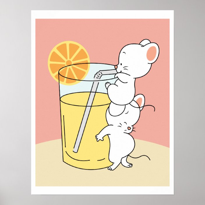 Little Mouse helping each other Poster | Zazzle.com