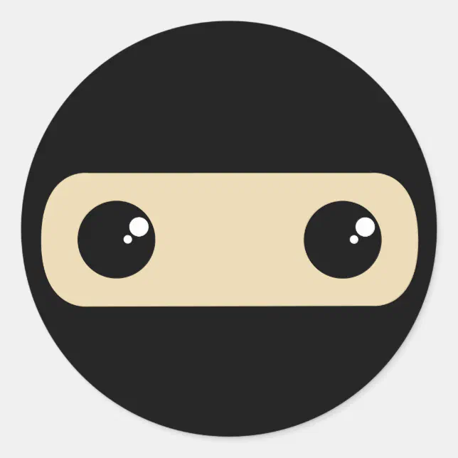 Little Ninja Classic Round Sticker | Zazzle