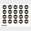 Little Ninja Classic Round Sticker | Zazzle