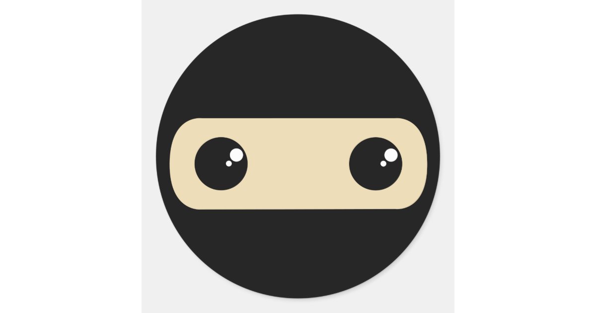 Little Ninja Classic Round Sticker | Zazzle