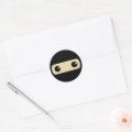 Little Ninja Classic Round Sticker | Zazzle