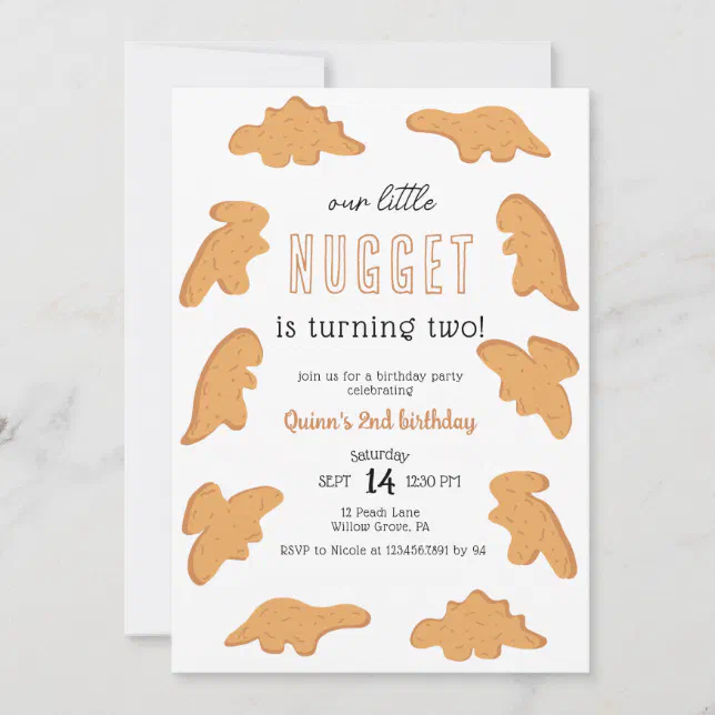 Little Nugget 1st 2nd 3rd Birthday Invitation | Zazzle