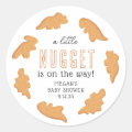 Little Nugget Baby Shower Favor Stickers | Zazzle