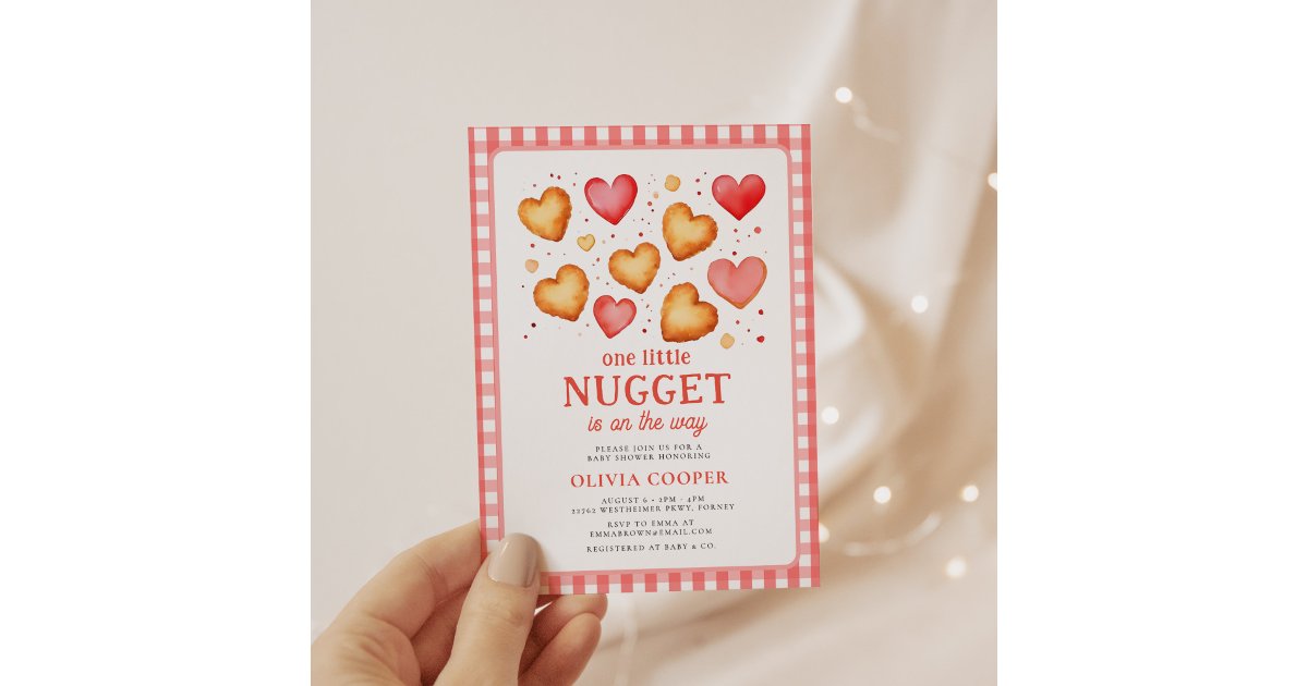 Little Nugget Baby Shower Invitation | Zazzle