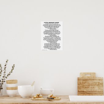 LITTLE ORPHANT ANNIE POEM POSTER | Zazzle