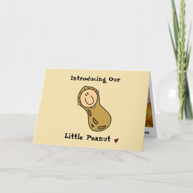 Little Peanut Birth Announcement | Zazzle