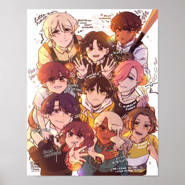 Little Pickle Town All Characters Poster | Zazzle