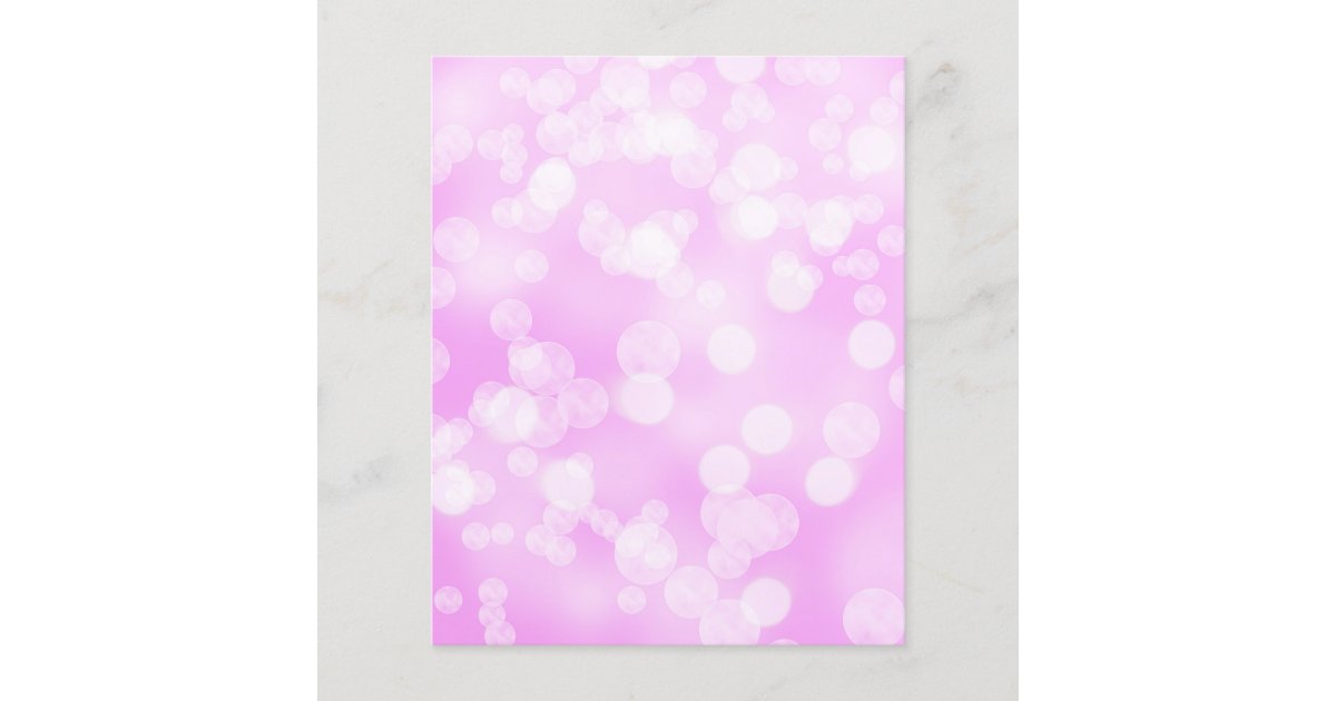 Little Pink Bokeh Lights Scrapbook Paper | Zazzle
