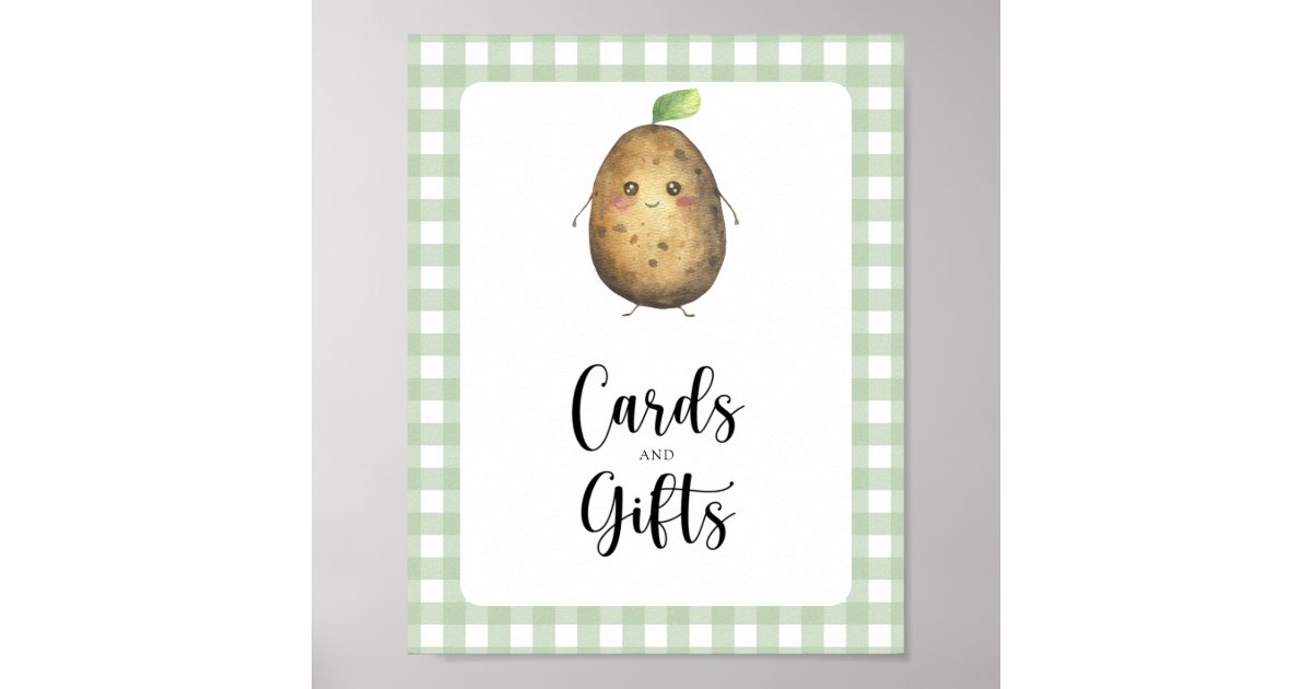 Little potato - cards and gifts baby shower poster | Zazzle
