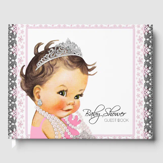 Little Princess Baby Shower Guest Book | Zazzle