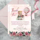 Little Princess Bear Girl Baby Shower Thank You Card | Zazzle