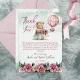 Little Princess Bear Girl Baby Shower Thank You Card | Zazzle