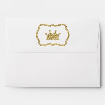 Little Princess Envelope, Faux Gold Glitter Envelope | Zazzle