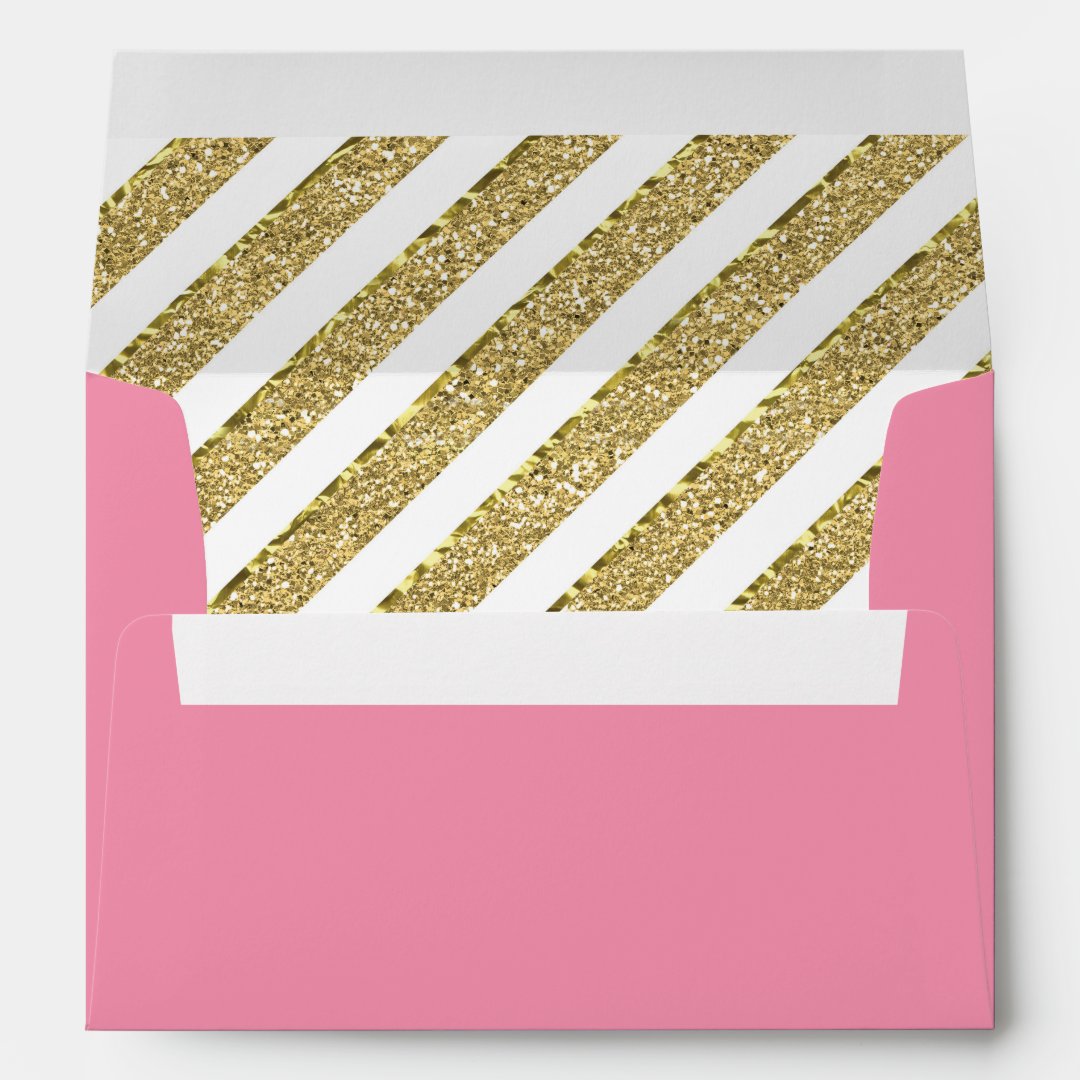 Little Princess Envelope, Faux Gold Glitter Envelope | Zazzle