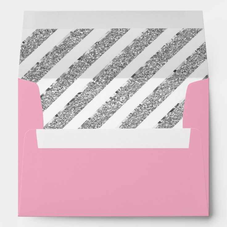 Little Princess Envelope, Faux Silver Glitter Envelope | Zazzle