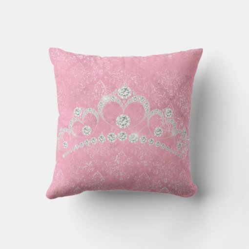 LITTLE PRINCESS PILLOW PINK customisable | Zazzle