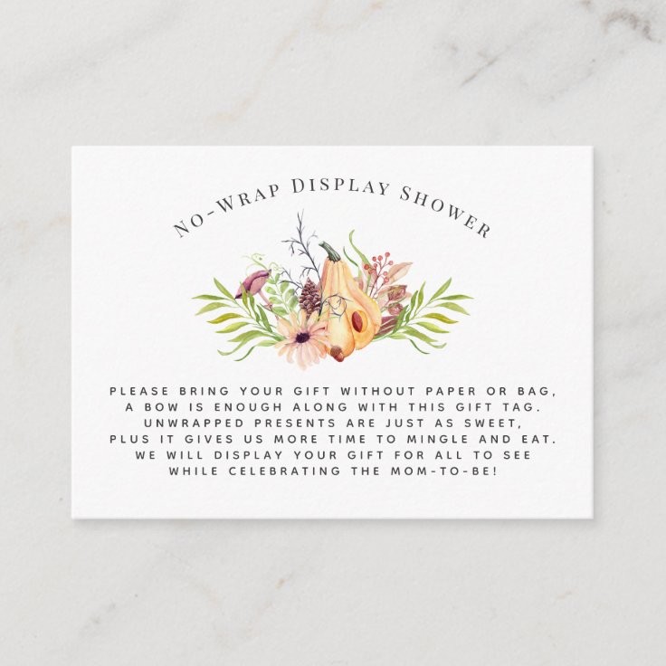 Little Pumpkin | Display Shower Invitation Insert | Zazzle