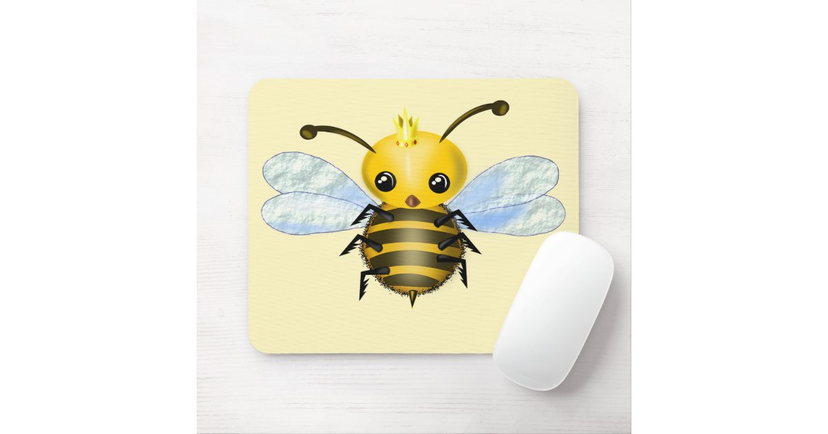 Little Queen Bee Mouse Pad - Custom Colors | Zazzle