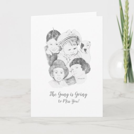Little Rascals Miss You Greeting Card | Zazzle