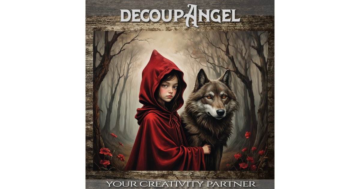 Little Red: Beyond the Path - Decoupage - Tissue Paper | Zazzle