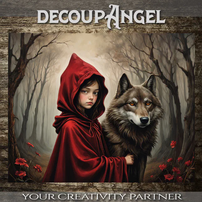 Little Red: Beyond the Path - Decoupage - Tissue Paper | Zazzle