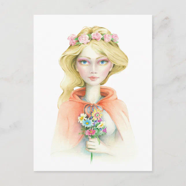 "Little Red Riding Hood" By Scot Howden Postcard | Zazzle