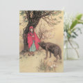 Little Red Riding Hood by Warwick Goble Invitation | Zazzle