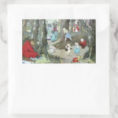 Little Red Riding Hood: End Pages Rectangular Sticker | Zazzle