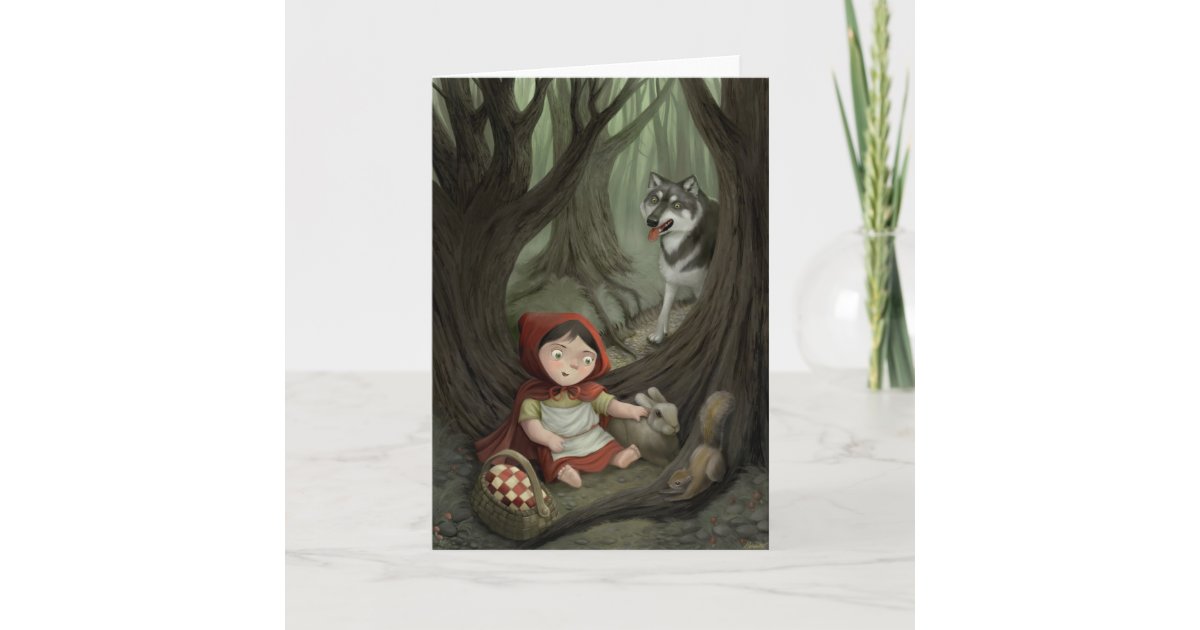 Little Red Riding Hood Greeting Card | Zazzle