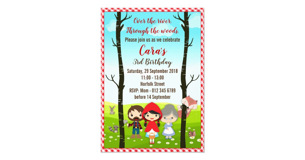 Little Red Riding Hood Invitation | Zazzle.com