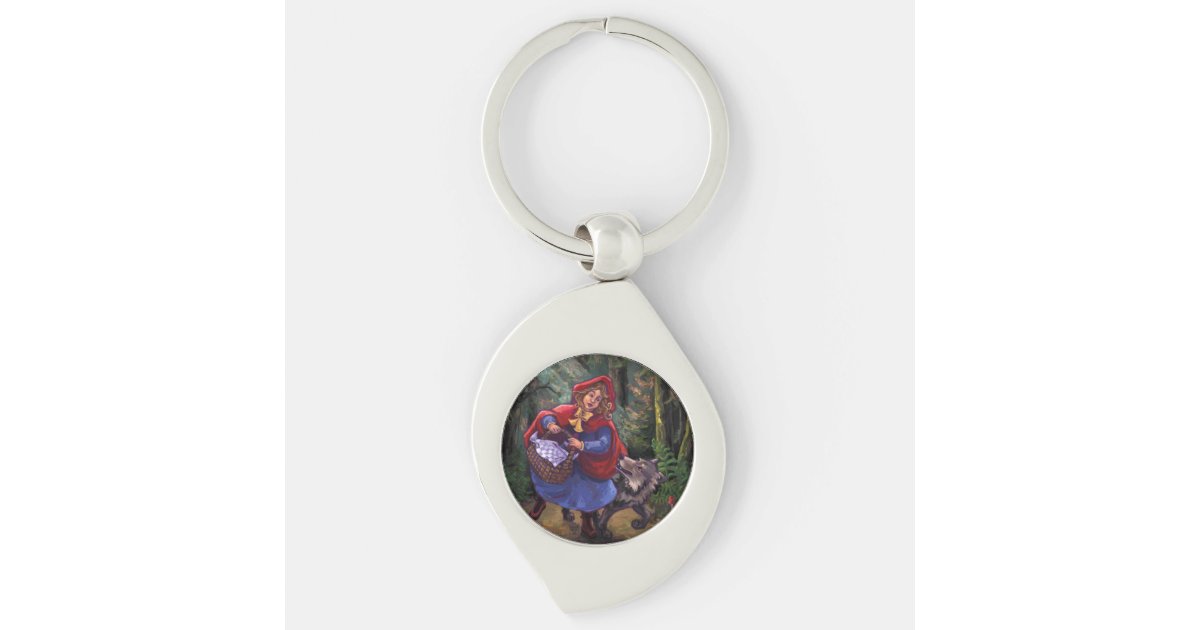 Little Red Riding Hood Keychain | Zazzle